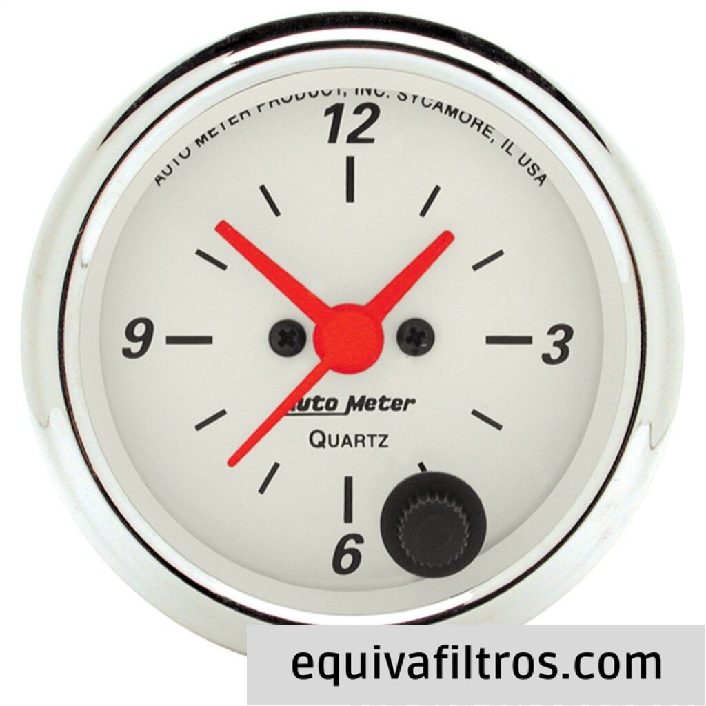 Reloj Analogico AUTOMETER 1385 - Equivalencias de Filtros para ...